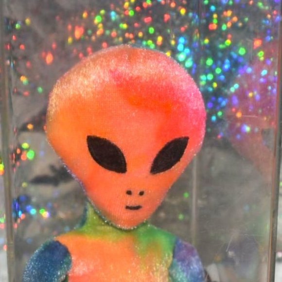 zinc | Toys | Cosmo Critters Originals Zinc Tiedye Alien Bean Bag Plush ...